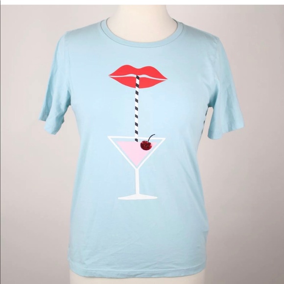 kate spade | Tops | Kate Spade Cocktail Hour Tshirt Xs | Poshmark